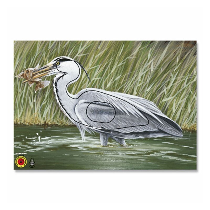 Zielscheibenauflage | Tierbild - Reiher - Outdoor Spo