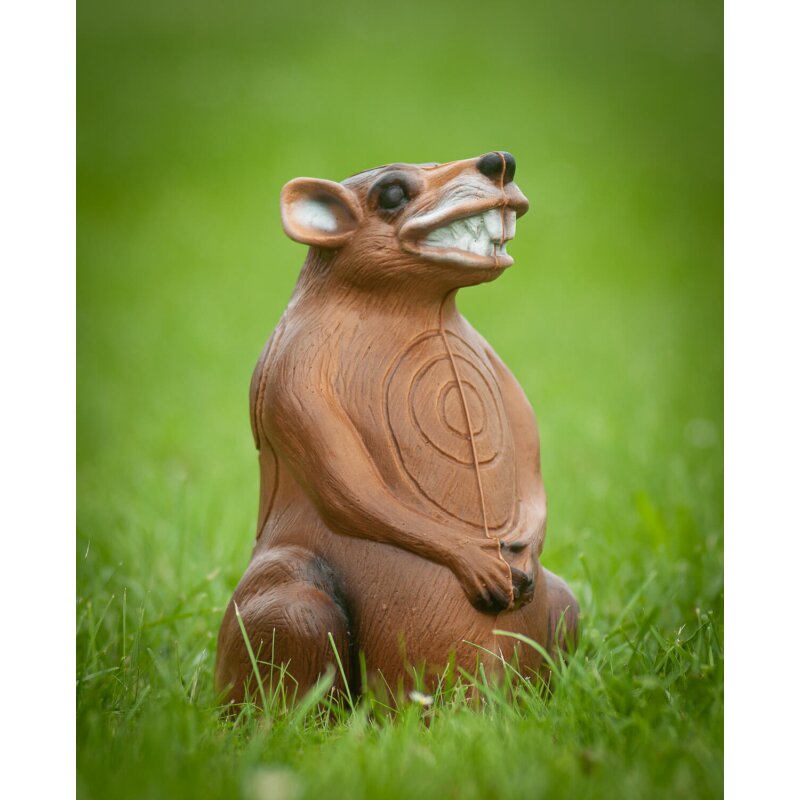 CENTER-POINT 3D Sitzende Ratte - Made in Germany - Ou