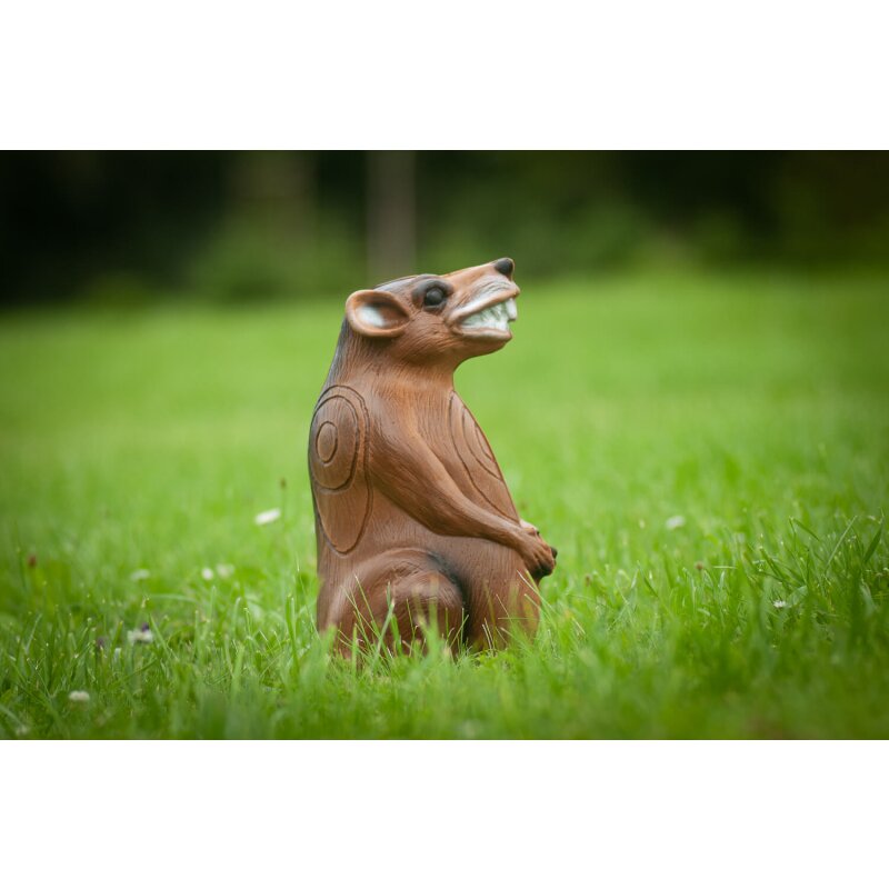 CENTER-POINT 3D Sitzende Ratte - Made in Germany - Ou